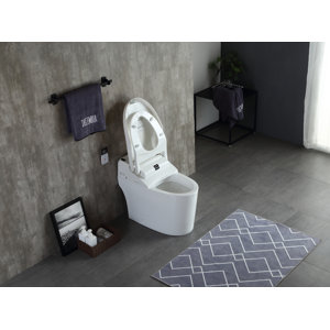 RunFine Group 1.28 GPF Elongated Floor Mounted Bidet Toilet (Seat Included) | Wayfair